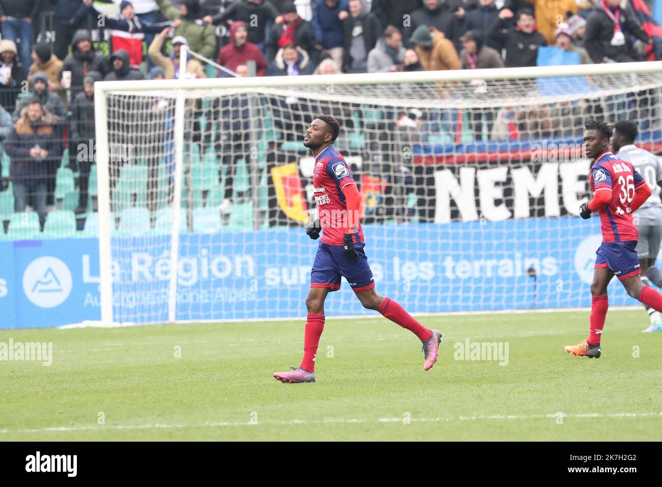 Thierry LARRET / MAXPPP. Football. Ligue 1 Uber Eats. Clermont Foot 63 vs Football Club de ...