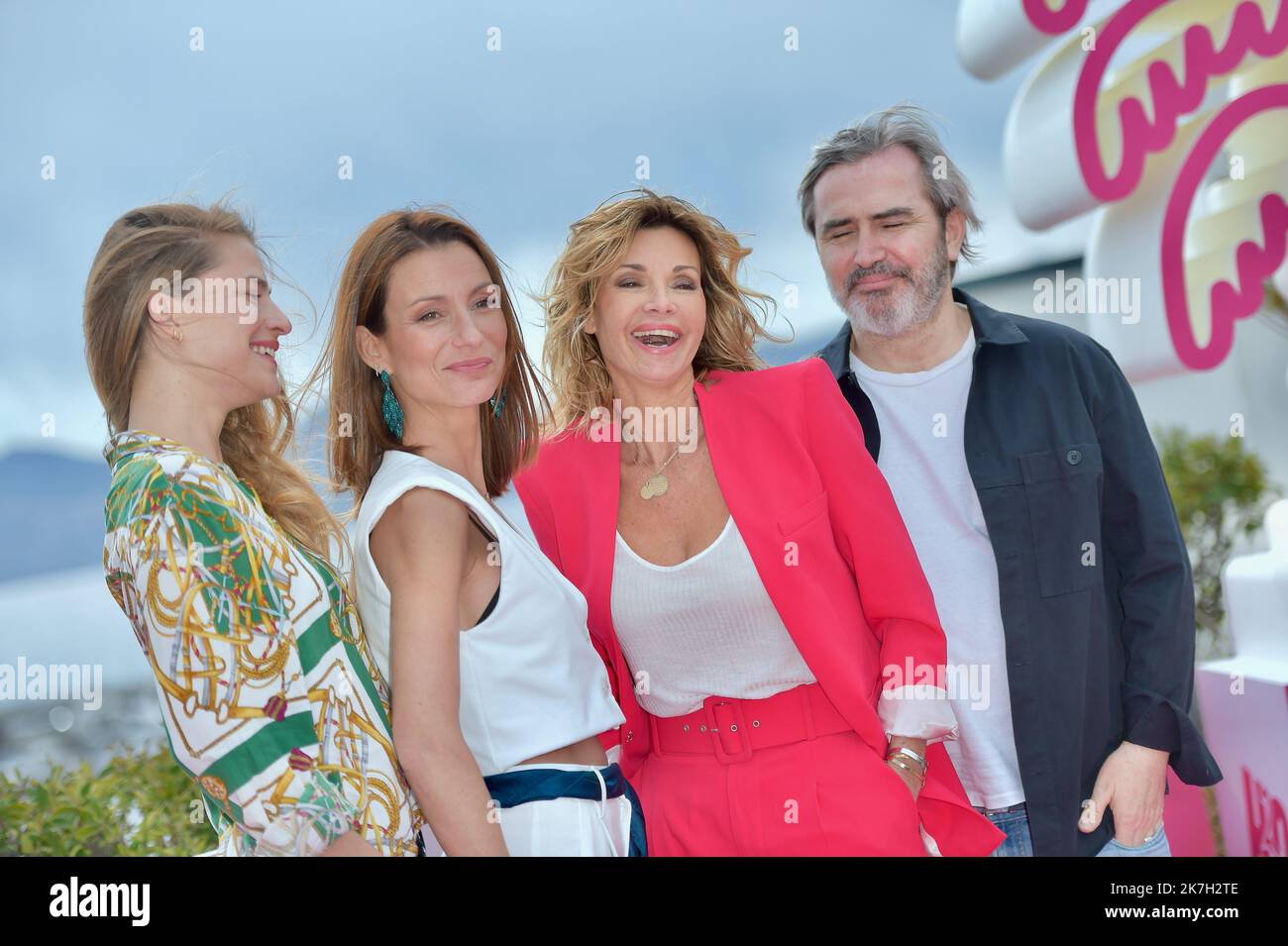 ©FRANCK CASTEL/MAXPPP - 01/04/2022 CANNES, FRANCE - APRIL 02 Solène ...