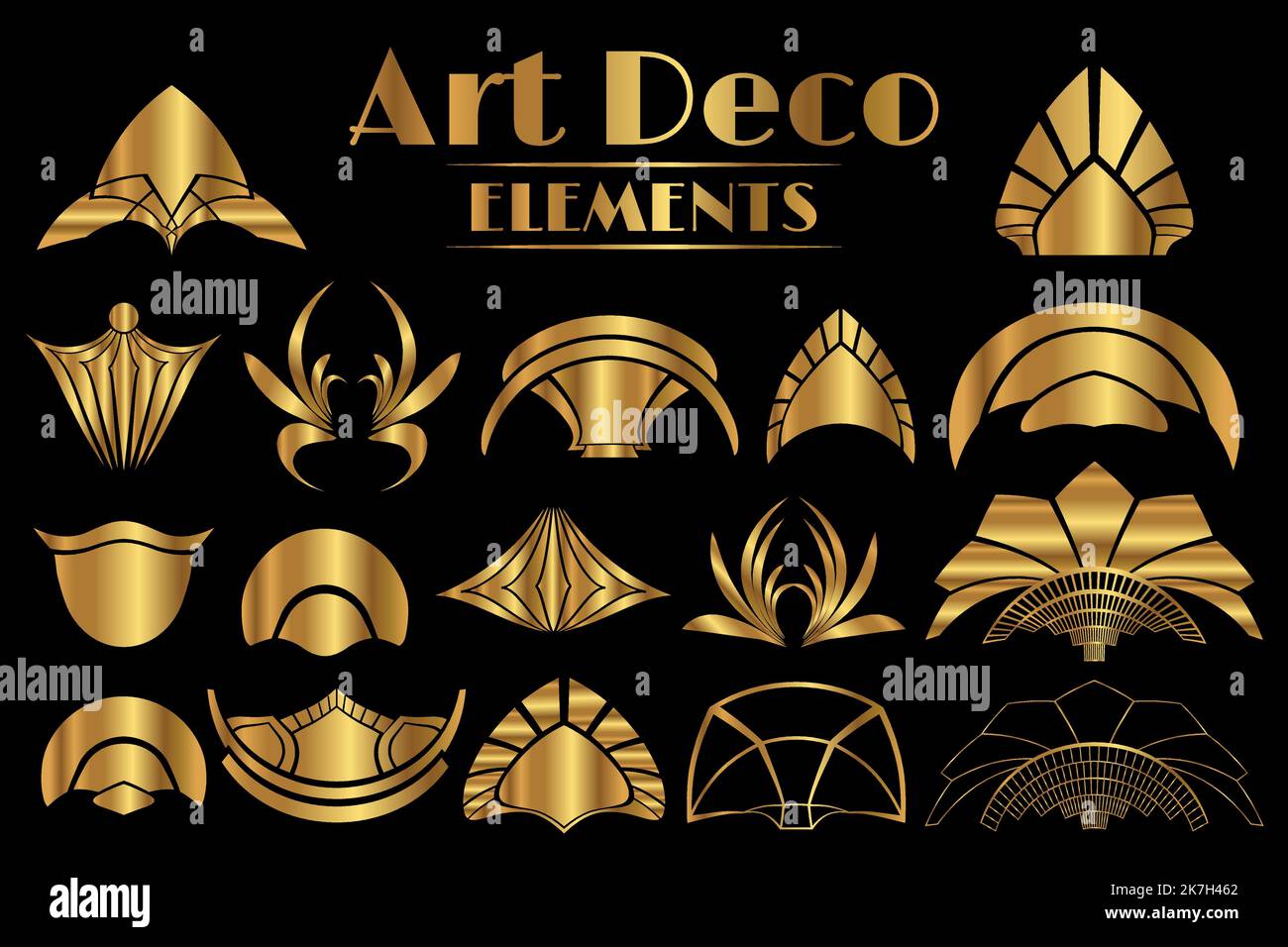 Elements of art nouveau Stock Vector Images - Alamy