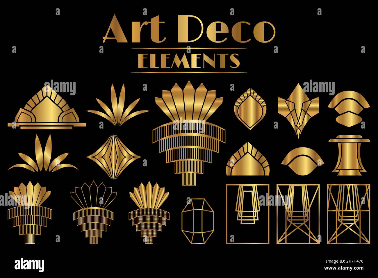 Decorative elements 1920 hi-res stock photography and images - Alamy