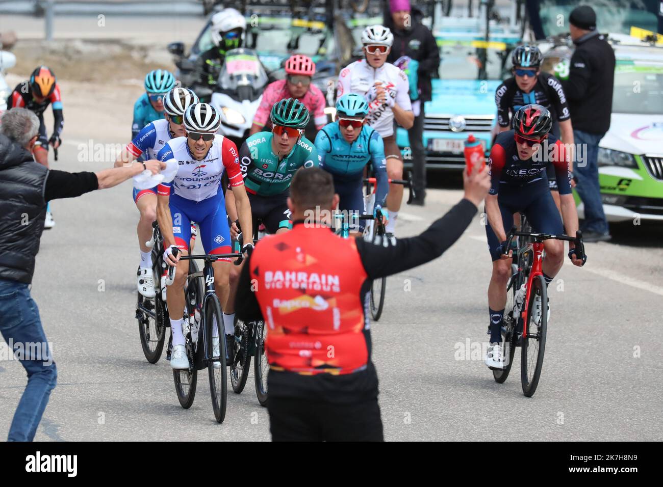 ©Pierre Teyssot/MAXPPP ; TOUR OF THE ALPS 2022 - UCI Cycling Race under ...