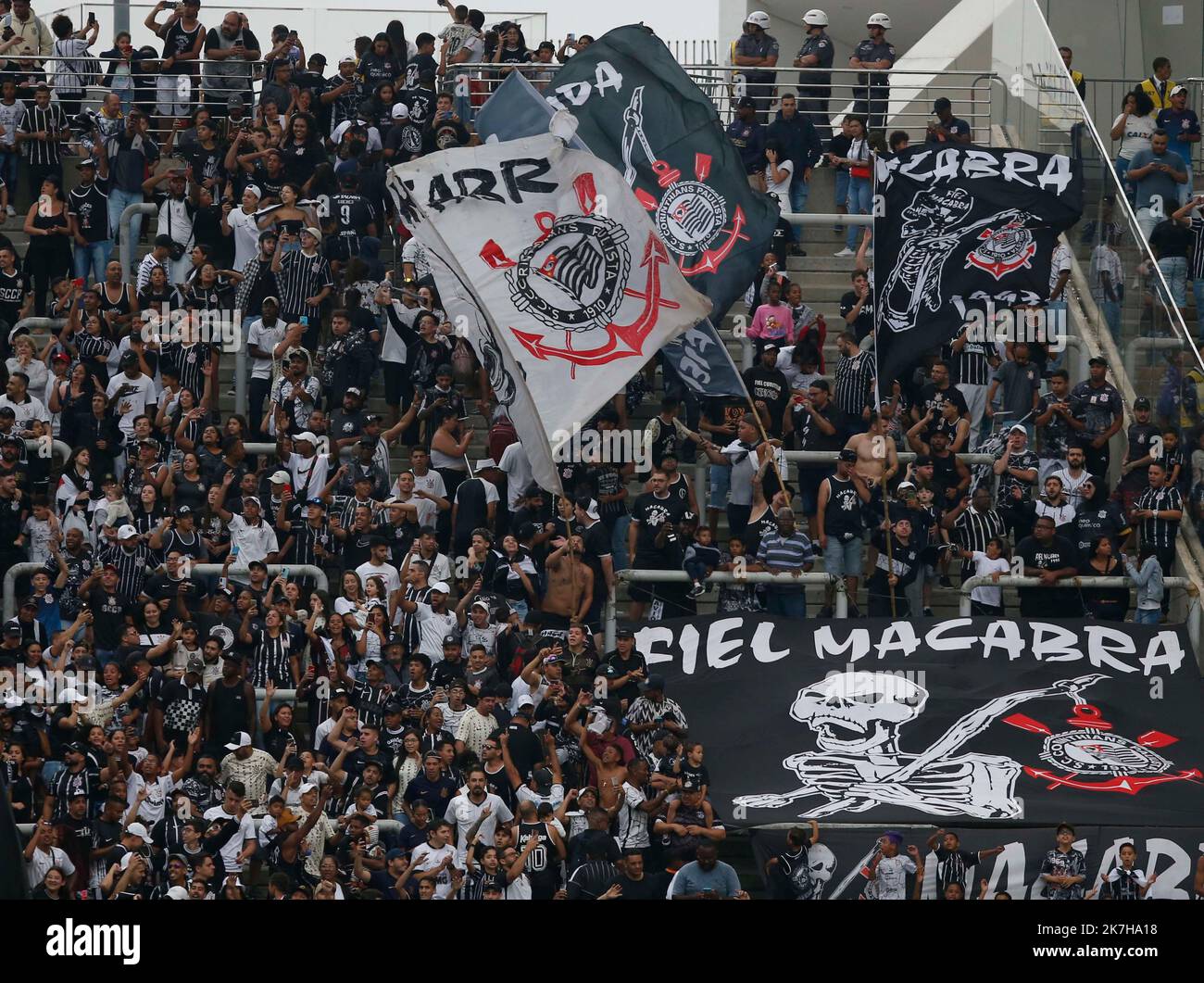 October 17, 2022, Sao Paulo, SP, Brazil: Supporters during Corinthians ...