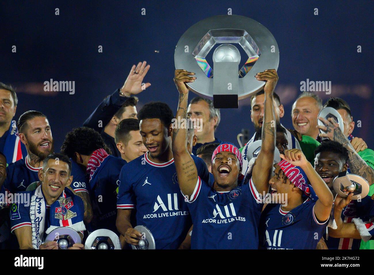 Kylian mbappe psg trophy hi-res stock photography and images - Alamy
