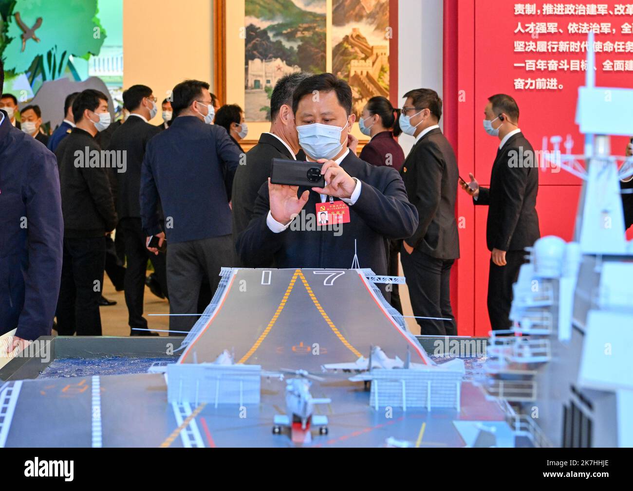 Beijing, China. 17th Oct, 2022. Delegates to the 20th National Congress ...