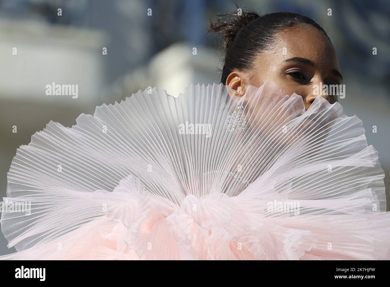 ©Francois Glories/MAXPPP - 19/05/2022 French model Cindy Bruna poses ...