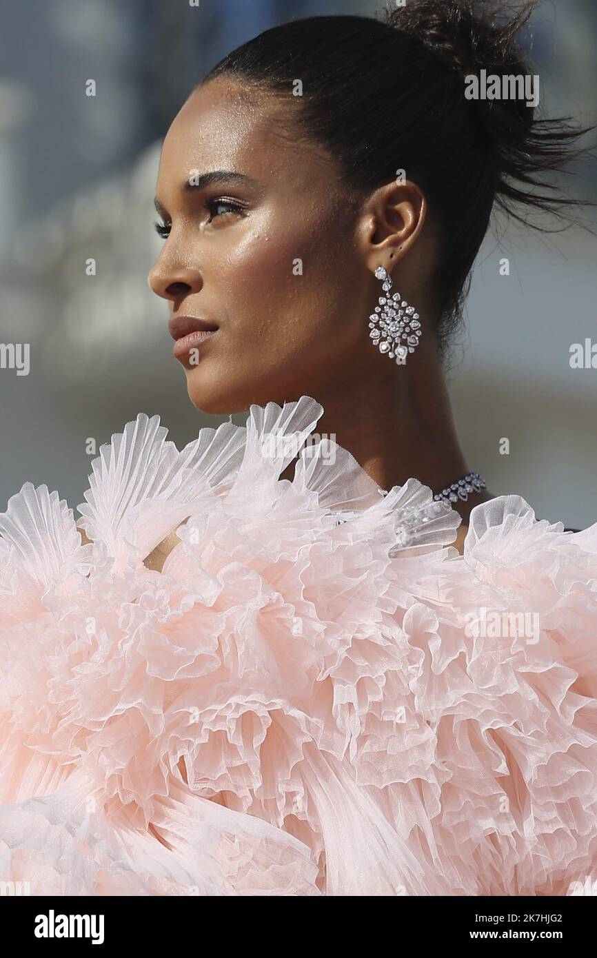 ©Francois Glories/MAXPPP - 19/05/2022 French model Cindy Bruna poses ...