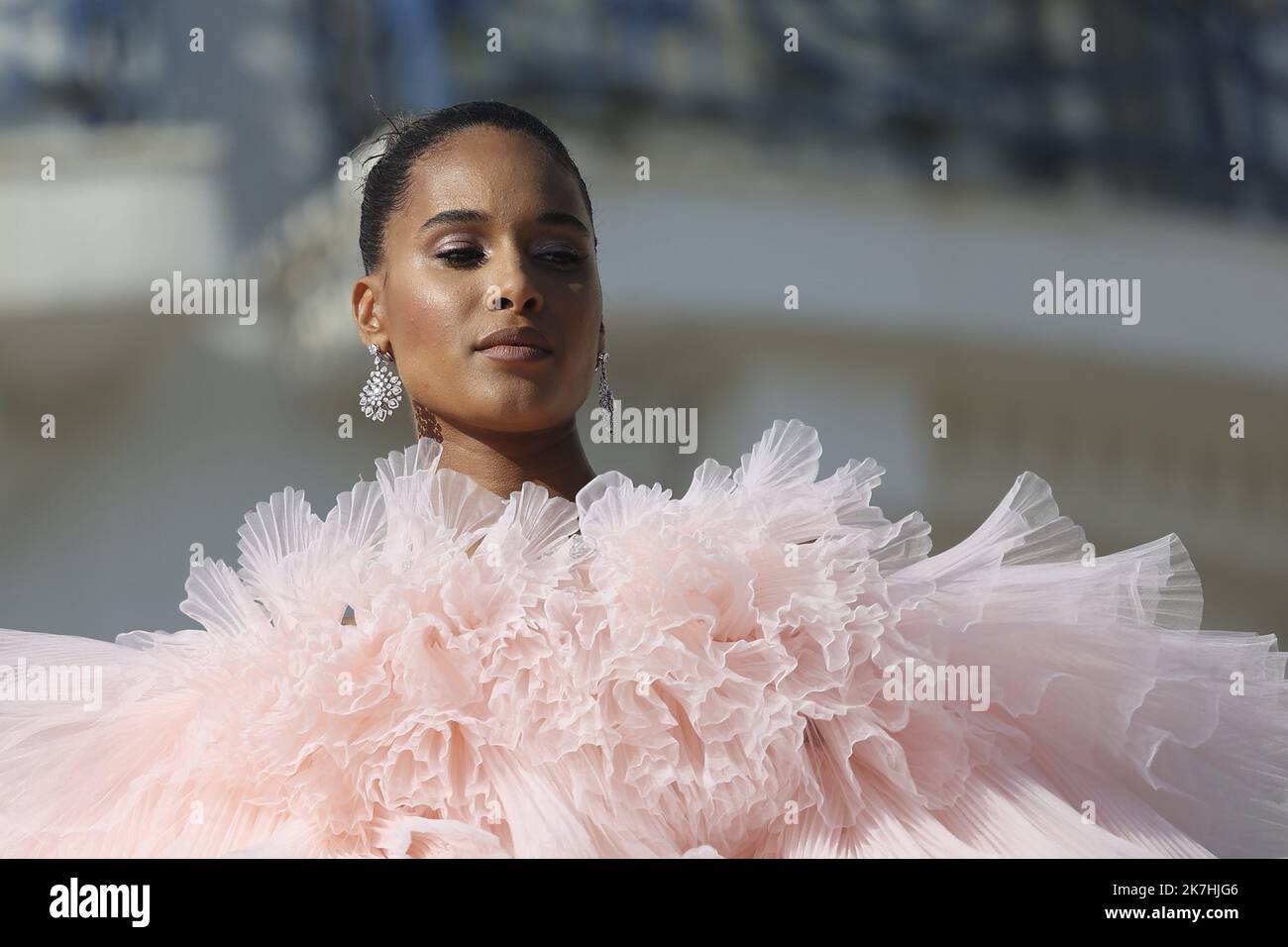 ©Francois Glories/MAXPPP - 19/05/2022 French model Cindy Bruna poses ...