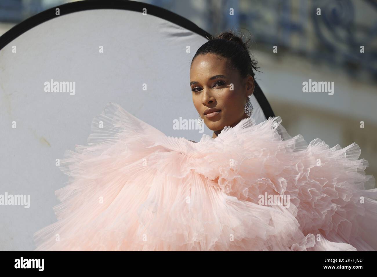 ©Francois Glories/MAXPPP - 19/05/2022 French model Cindy Bruna poses ...