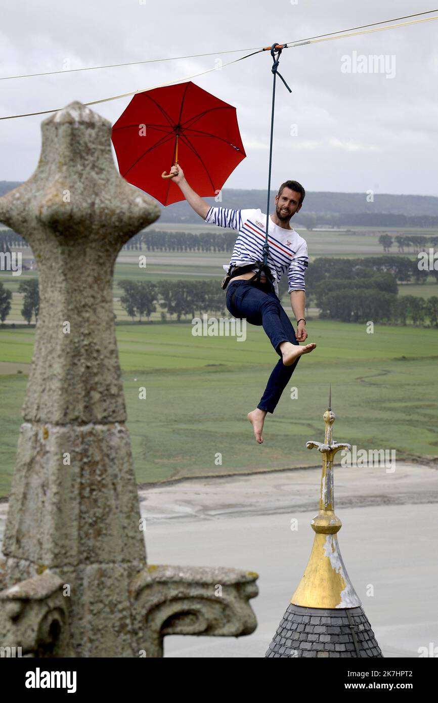 ©PHOTOPQR/OUEST FRANCE/Marc OLLIVIER ; Le Mont-Saint-Michel ; 26/05 ...