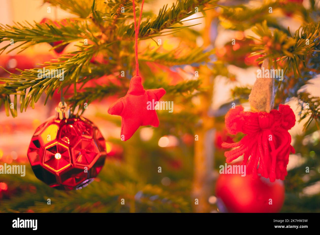 Christmas background; Abstract Christmas decorations Stock Photo - Alamy
