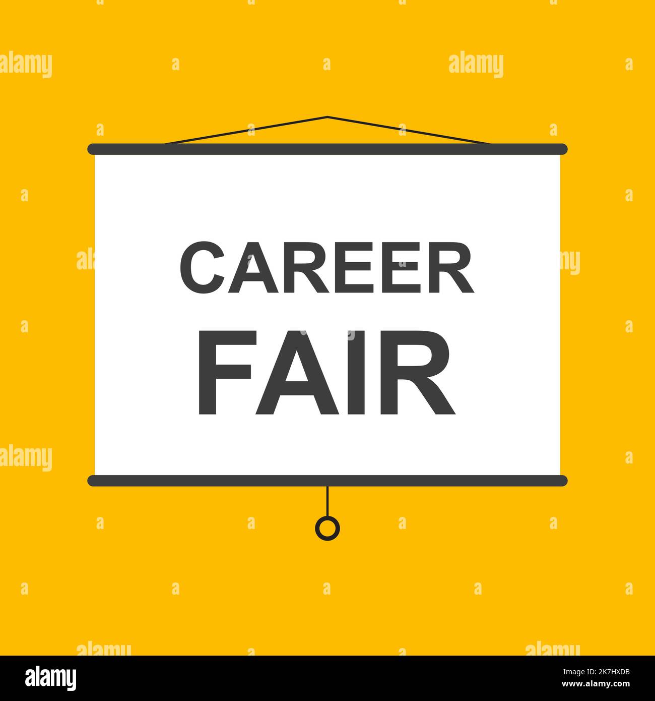 Career fair banner vector with copy space for business, marketing ...