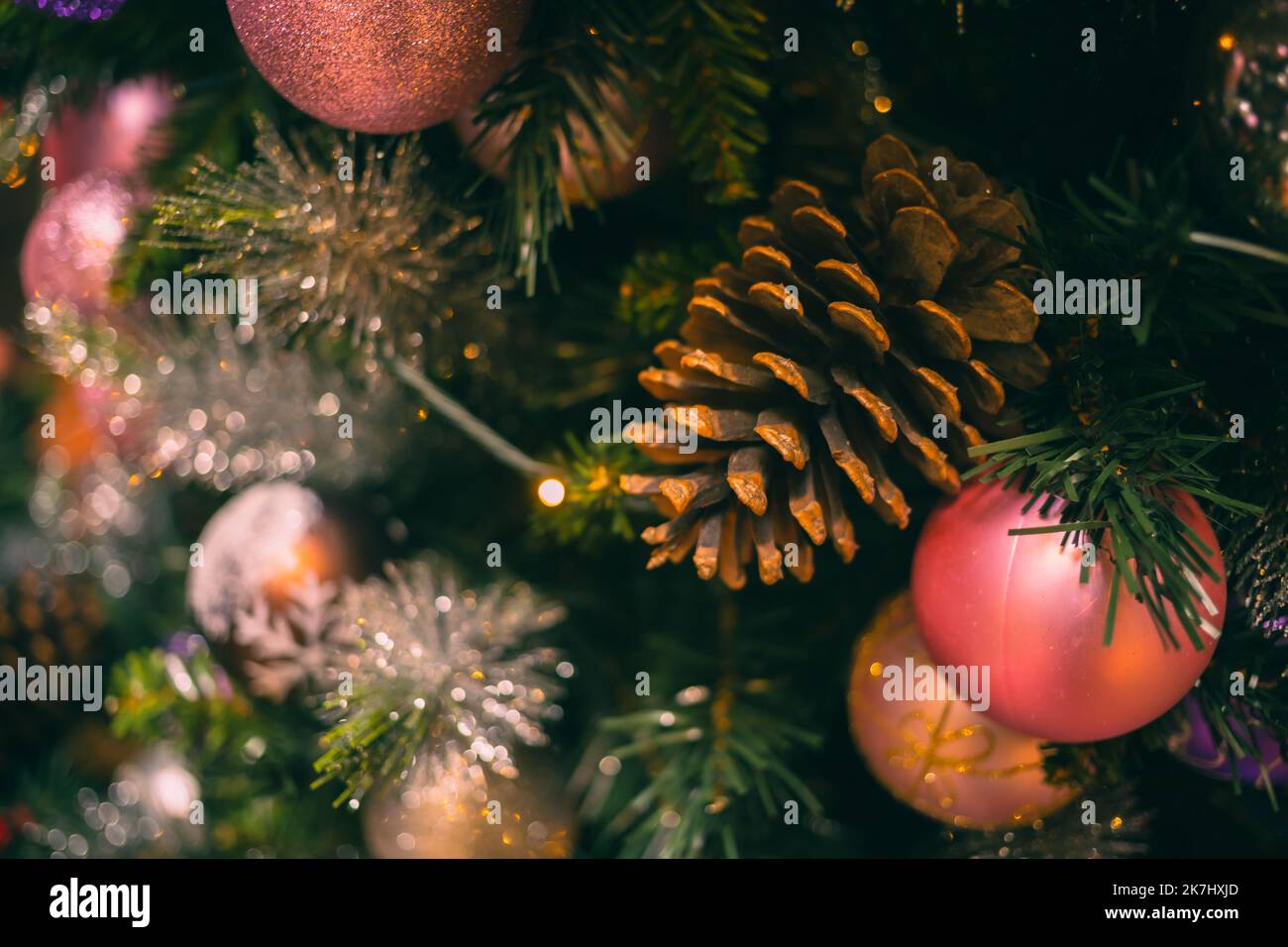 Christmas background; Abstract Christmas decorations Stock Photo - Alamy
