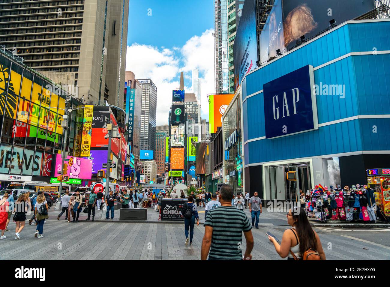 New York City, United States - September 20, 2022. Times Square with ...