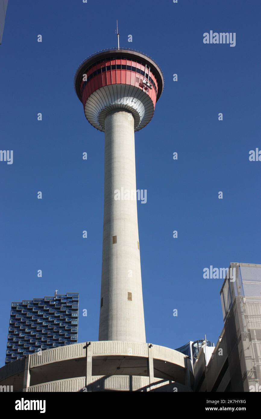 The Calgary Tower in downtown Calgary, Alberta, Canada Stock Photo - Alamy