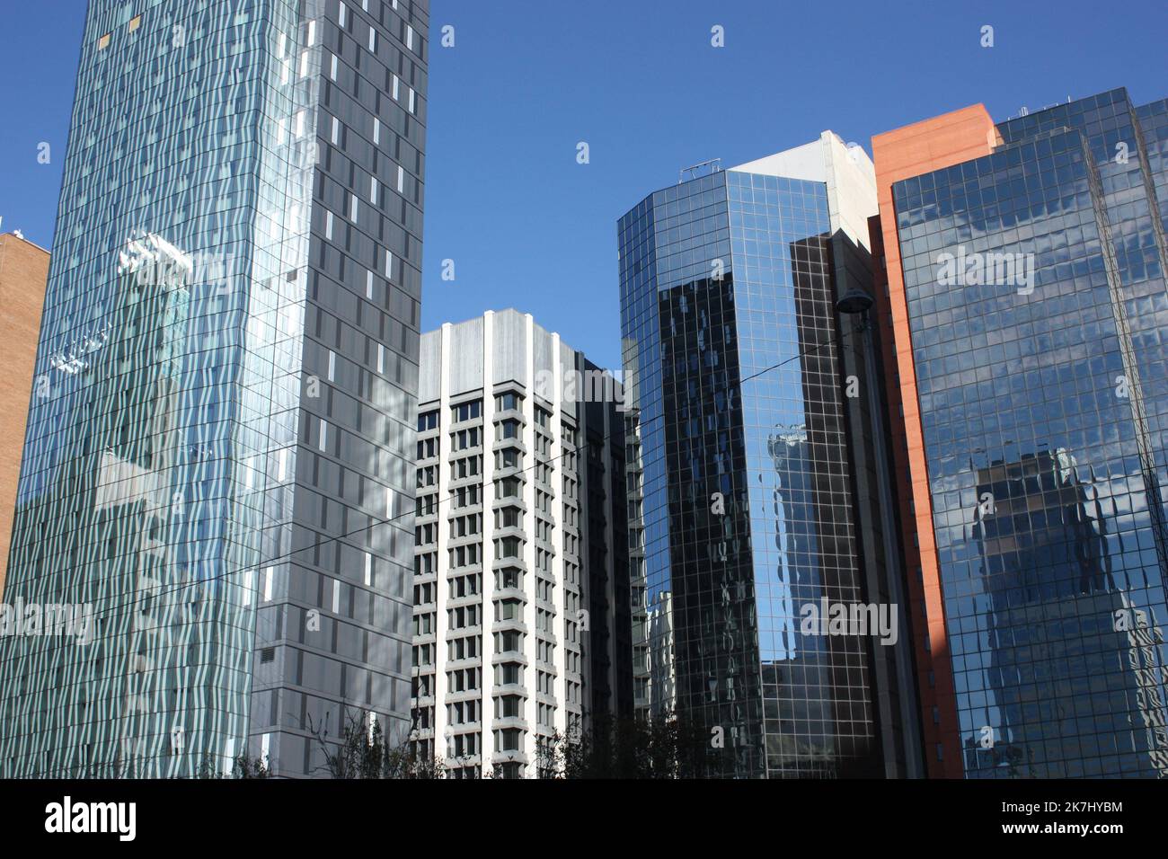 High-Rise buildings in downtown Calgary, Alberta, Canada Stock Photo ...