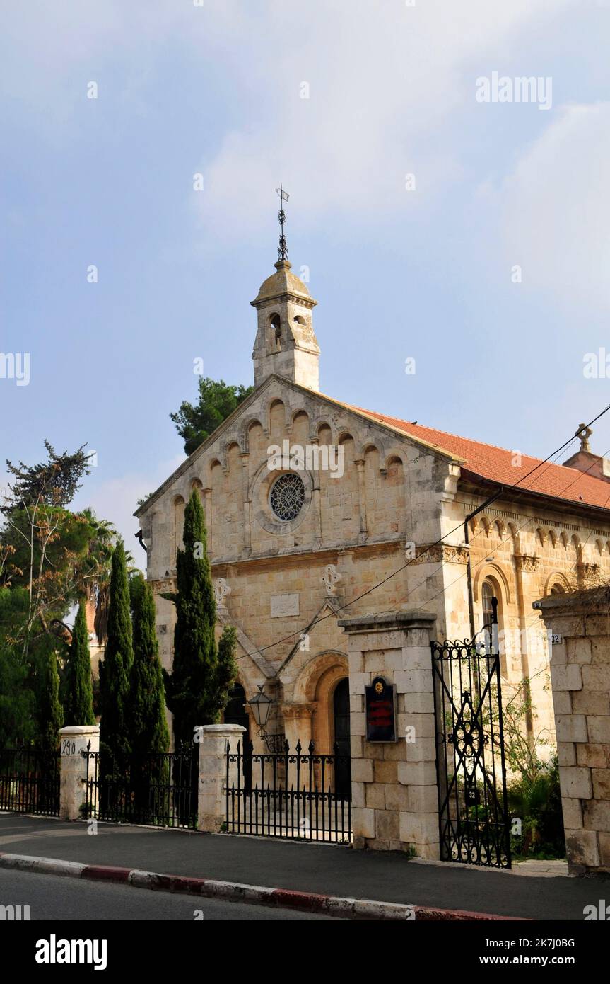 St. Paul’s Arab Episcopal Church built in 1873. Jerusalem, Israel Stock ...