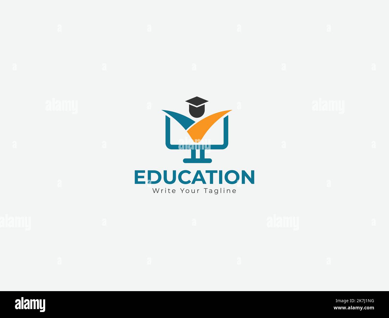 Online education logo hi-res stock photography and images - Alamy