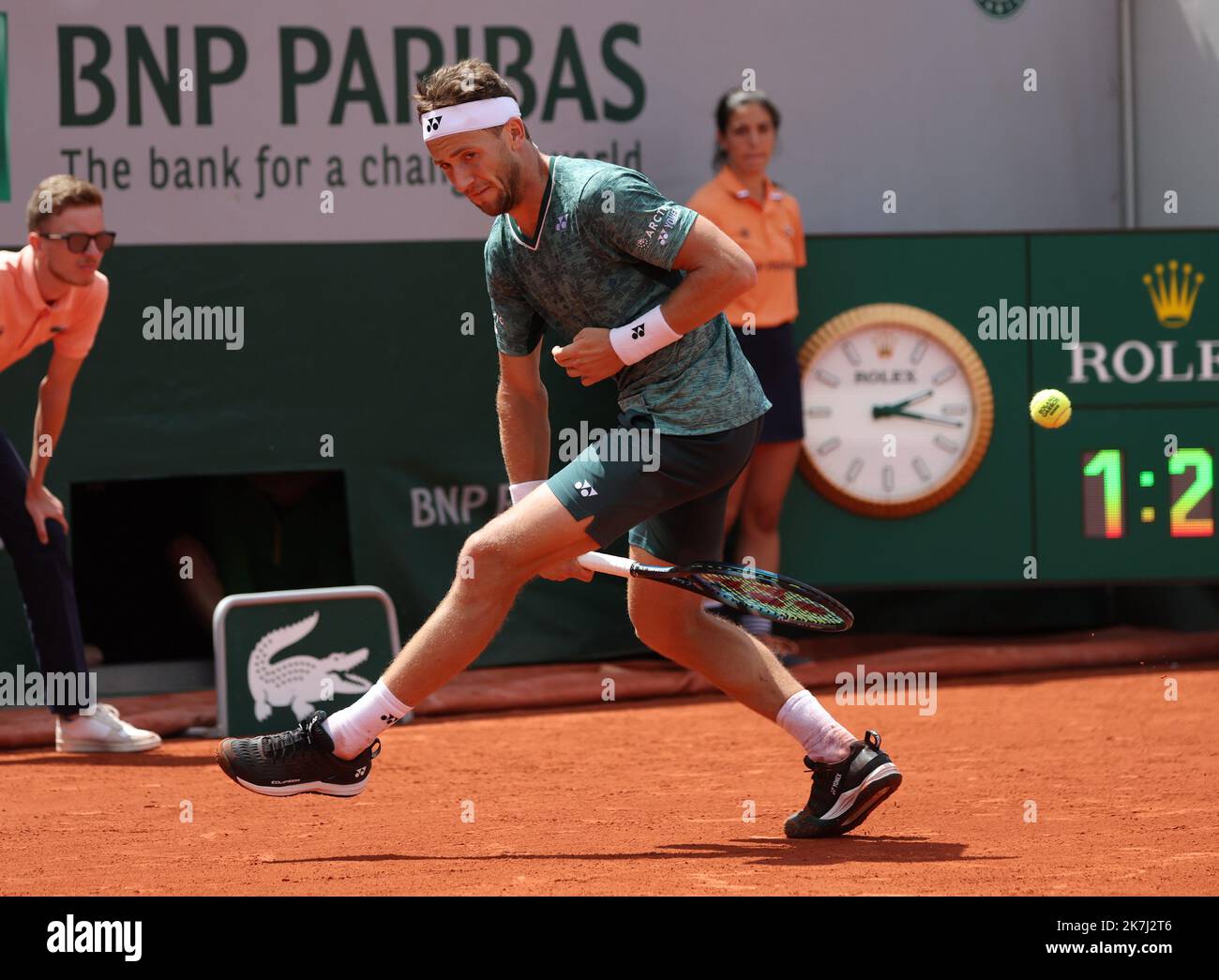 Thierry Larret / Maxppp. Tennis. Roland Garros 2022. Internationaux de France de tennis. Stade ...