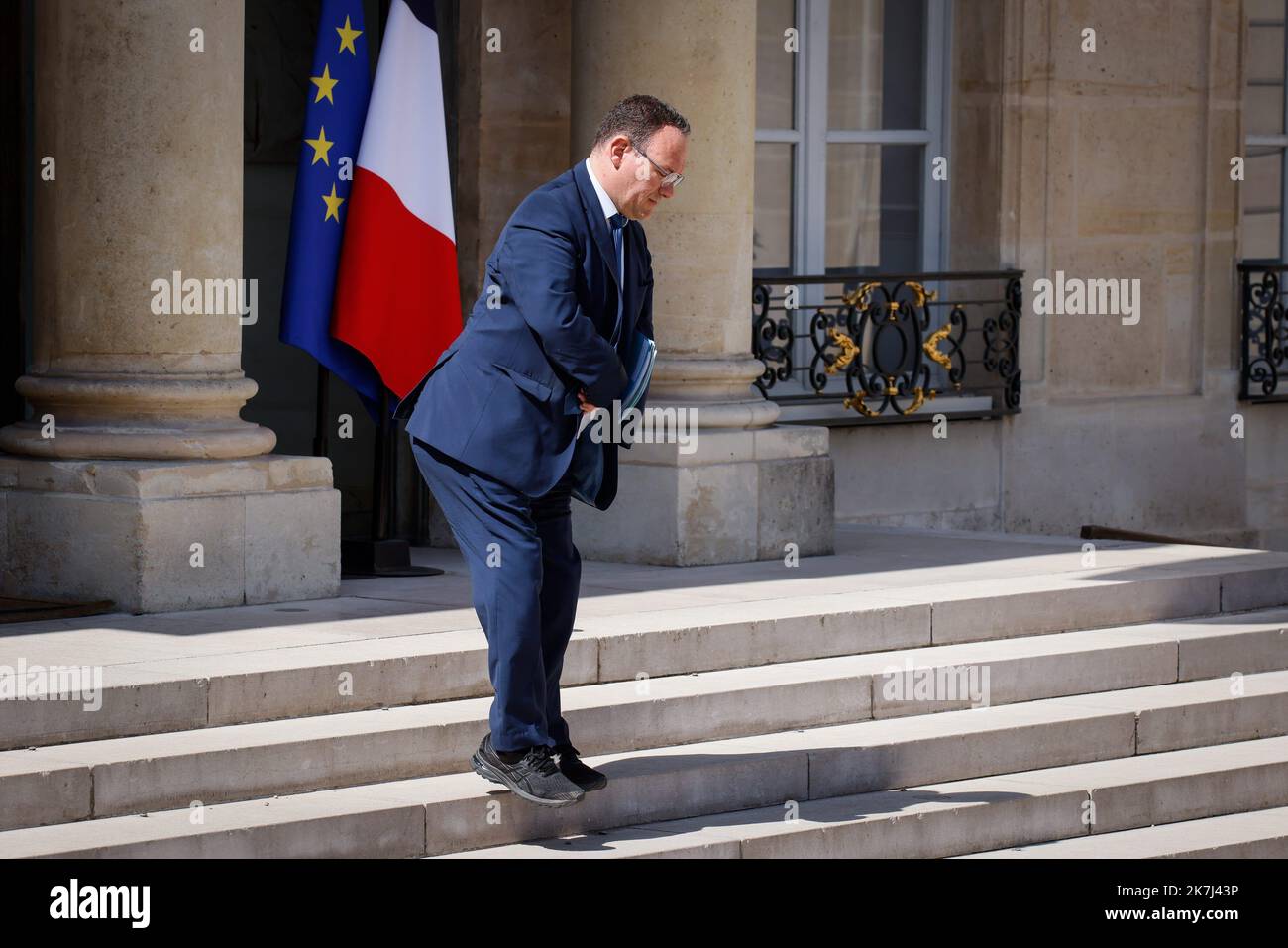 ©Thomas Padilla/MAXPPP - 01/06/2022 ; Paris, France ; SORTIE DU CONSEIL DES MINISTRES AU PALAIS ...
