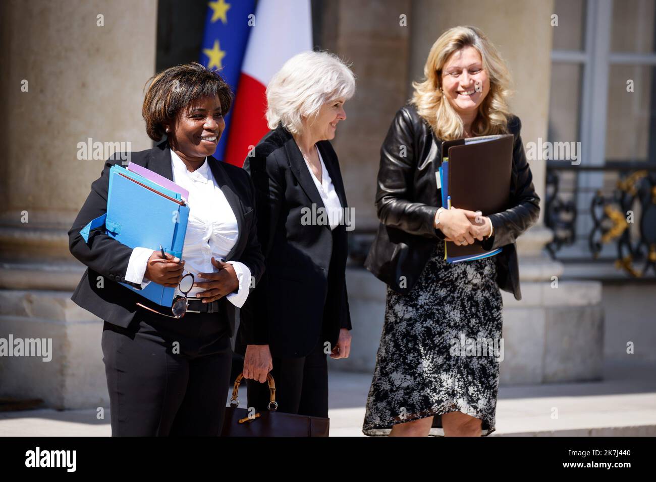 ©Thomas Padilla/MAXPPP - 01/06/2022 ; Paris, France ; SORTIE DU CONSEIL DES MINISTRES AU PALAIS ...