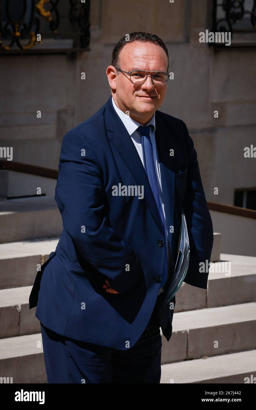 ©Thomas Padilla/MAXPPP - 01/06/2022 ; Paris, France ; SORTIE DU CONSEIL DES MINISTRES AU PALAIS ...