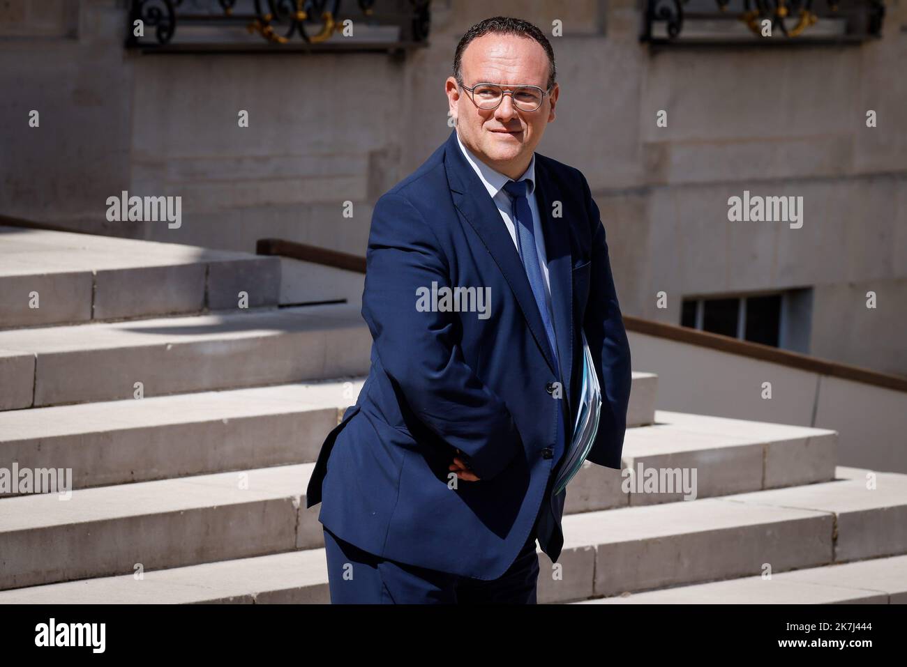 ©Thomas Padilla/MAXPPP - 01/06/2022 ; Paris, France ; SORTIE DU CONSEIL DES MINISTRES AU PALAIS ...