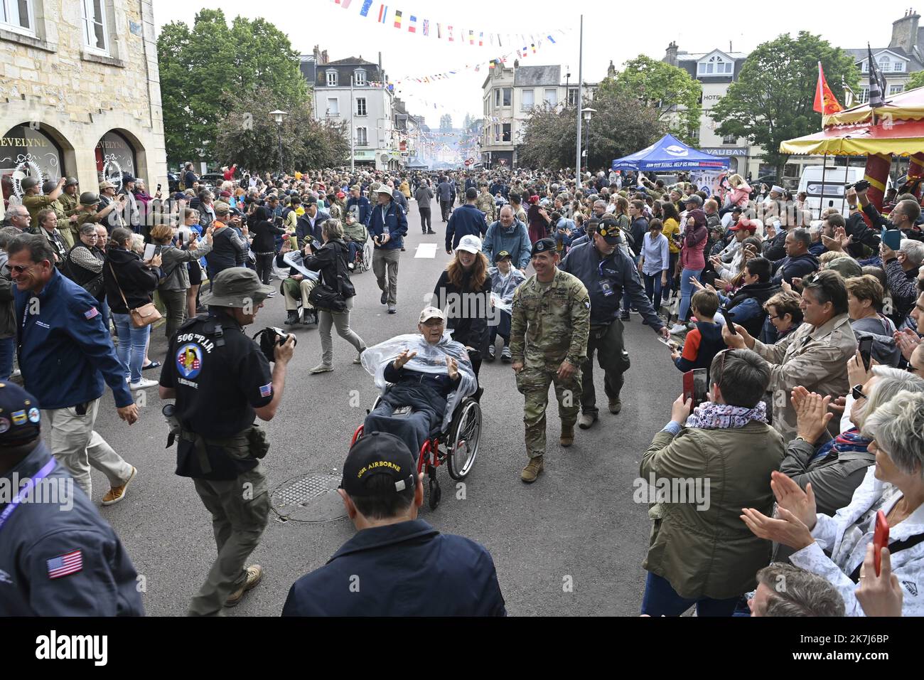 ©PHOTOPQR/OUEST FRANCE/Thomas Brégardis / Ouest-France ; Carentan ; 04/06/2022 ; 78ème ...