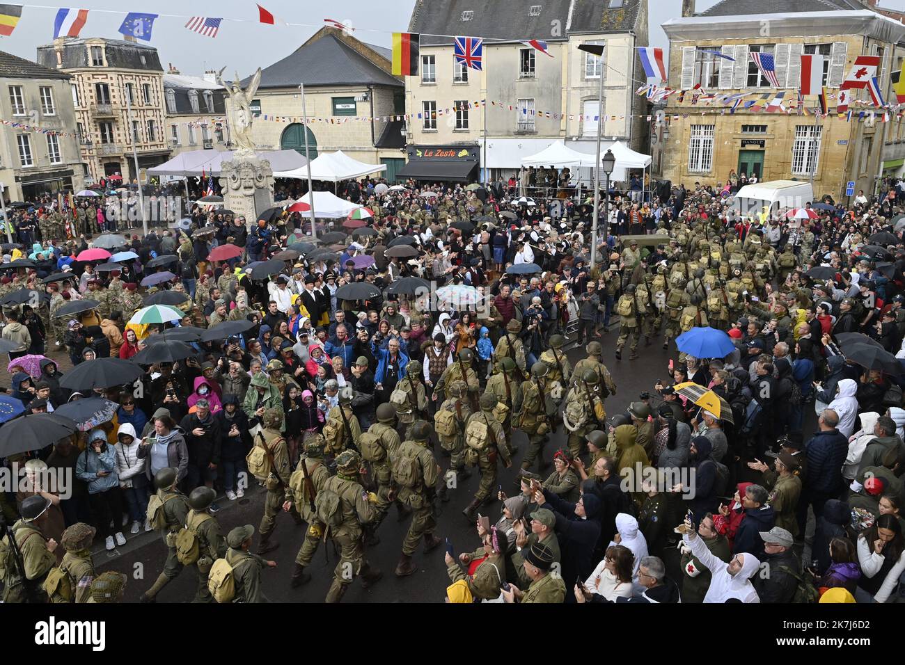 ©PHOTOPQR/OUEST FRANCE/Thomas Brégardis / Ouest-France ; Carentan ; 04/06/2022 ; 78ème ...