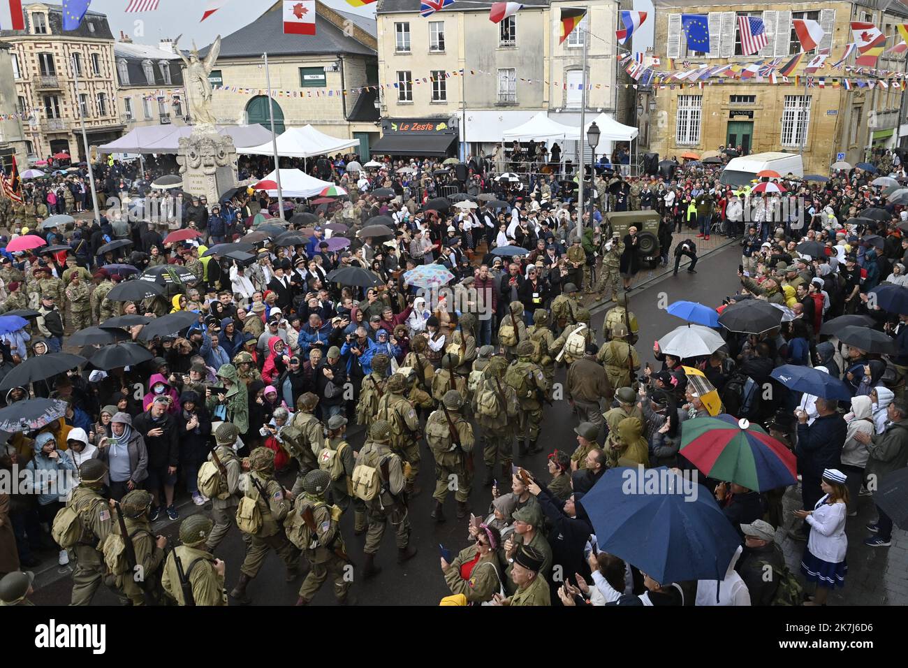 ©PHOTOPQR/OUEST FRANCE/Thomas Brégardis / Ouest-France ; Carentan ; 04/06/2022 ; 78ème ...