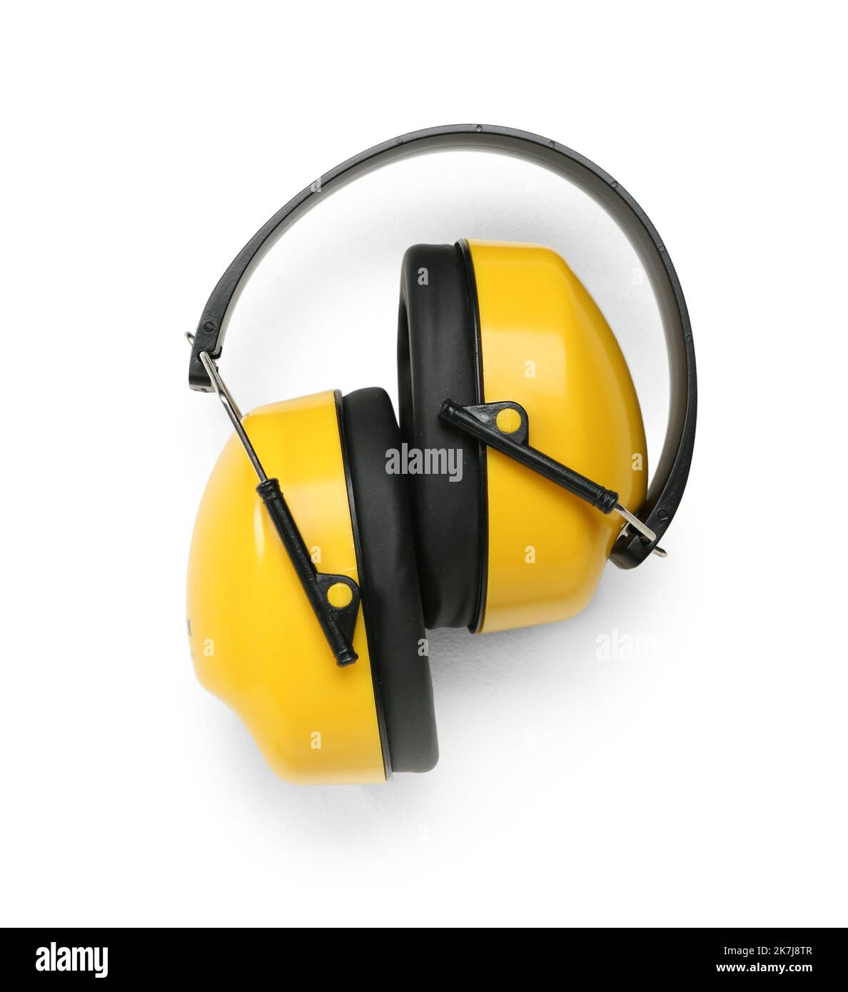 Hearing protectors on white background Stock Photo - Alamy