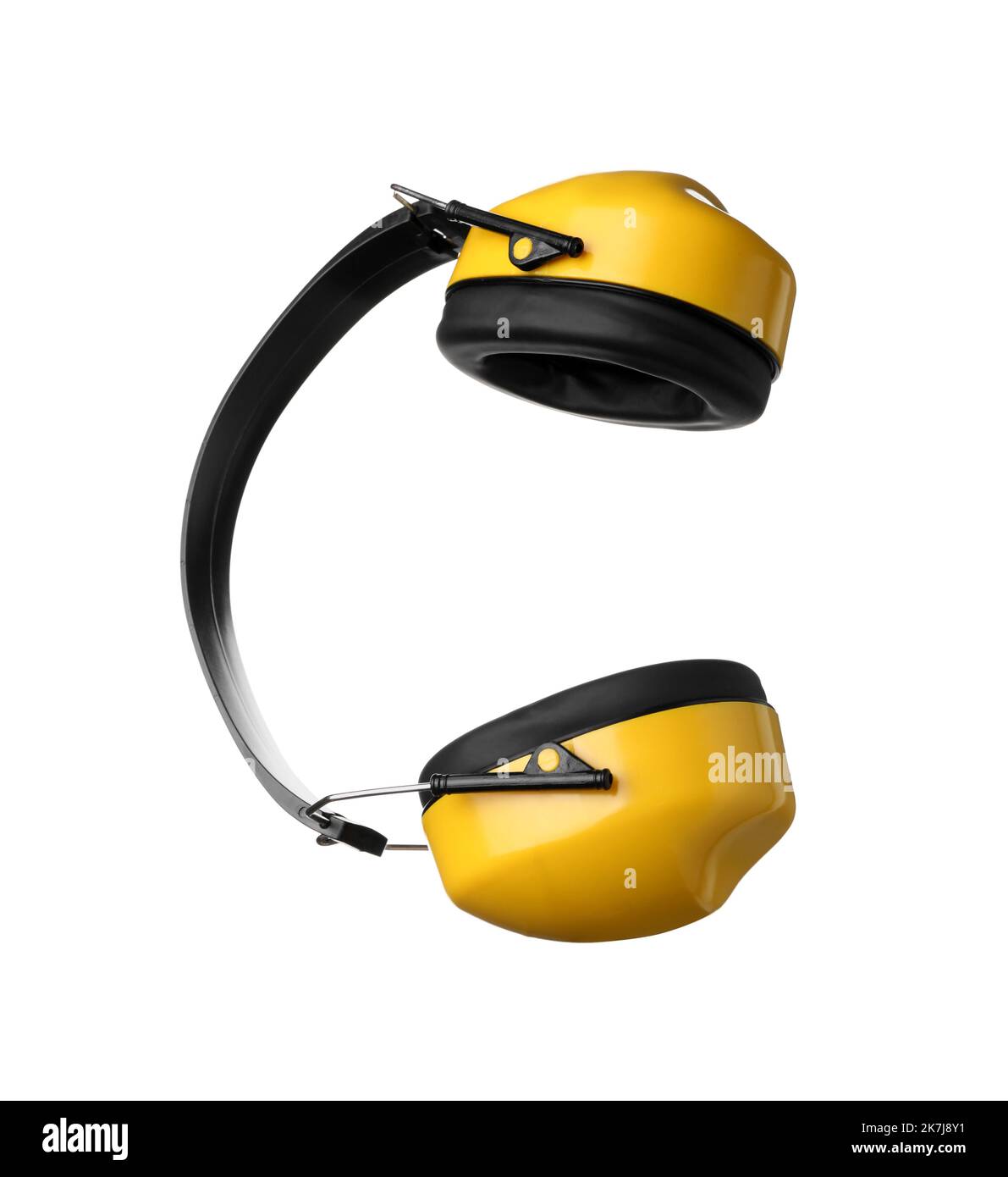 Modern hearing protectors on white background Stock Photo - Alamy