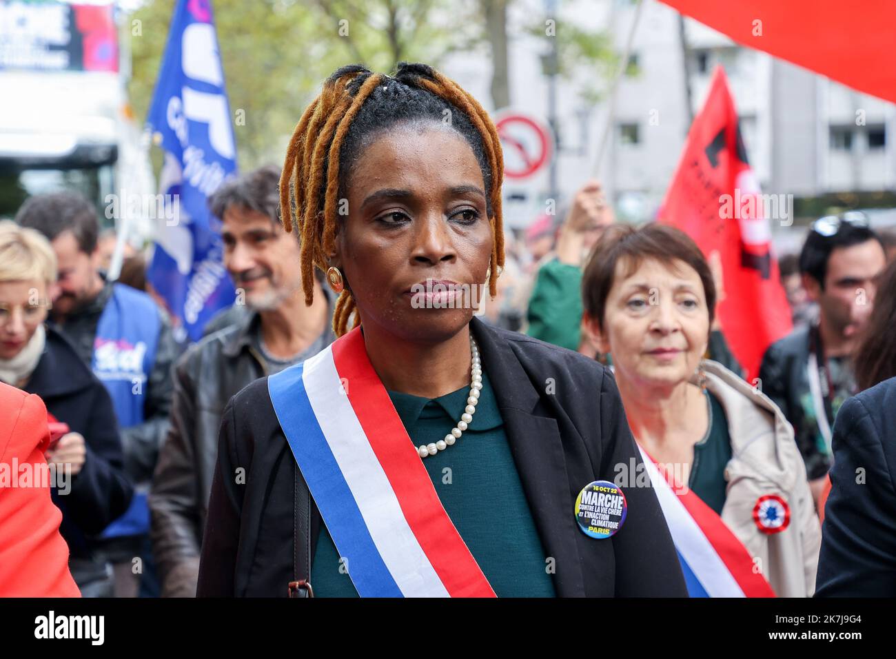 Paris, France. 16th Oct, 2022. Rachel Keke, deputy LFI "La France ...
