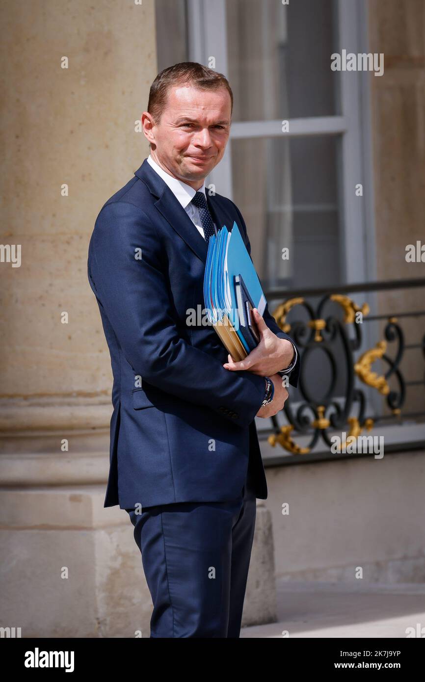 ©Thomas Padilla/MAXPPP - 14/06/2022 ; Paris, France ; SORTIE DU CONSEIL DES MINISTRES AU PALAIS ...