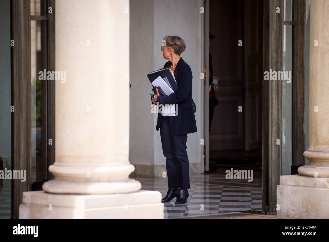 ©Thomas Padilla/MAXPPP - 14/06/2022 ; Paris, France ; SORTIE DU CONSEIL DES MINISTRES AU PALAIS ...