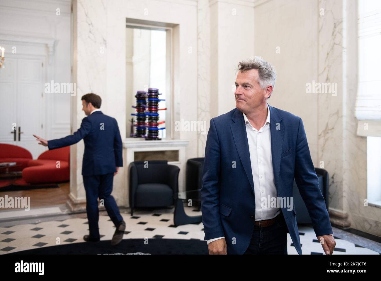 @ Pool/JEANNE ACCORSINI/ Maxppp, France, paris, 2022/06/21 Le President ...