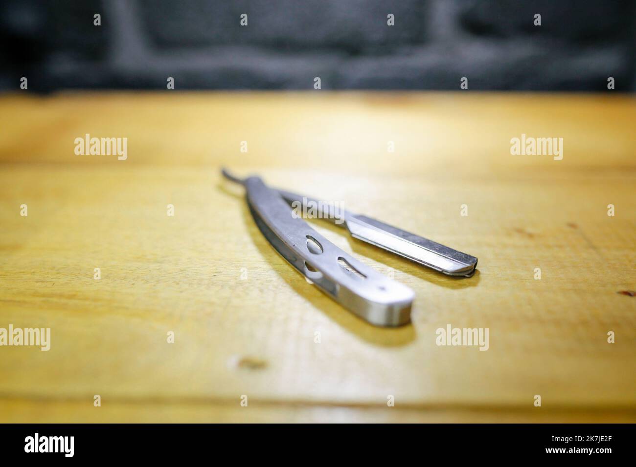 Vintage barber poster blank hi-res stock photography and images - Alamy