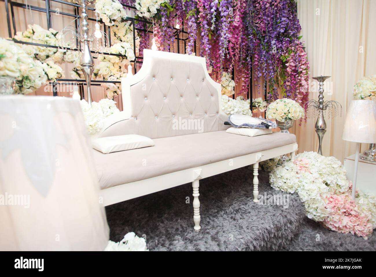 Beautiful wedding Decorations. Selective focus Stock Photo - Alamy