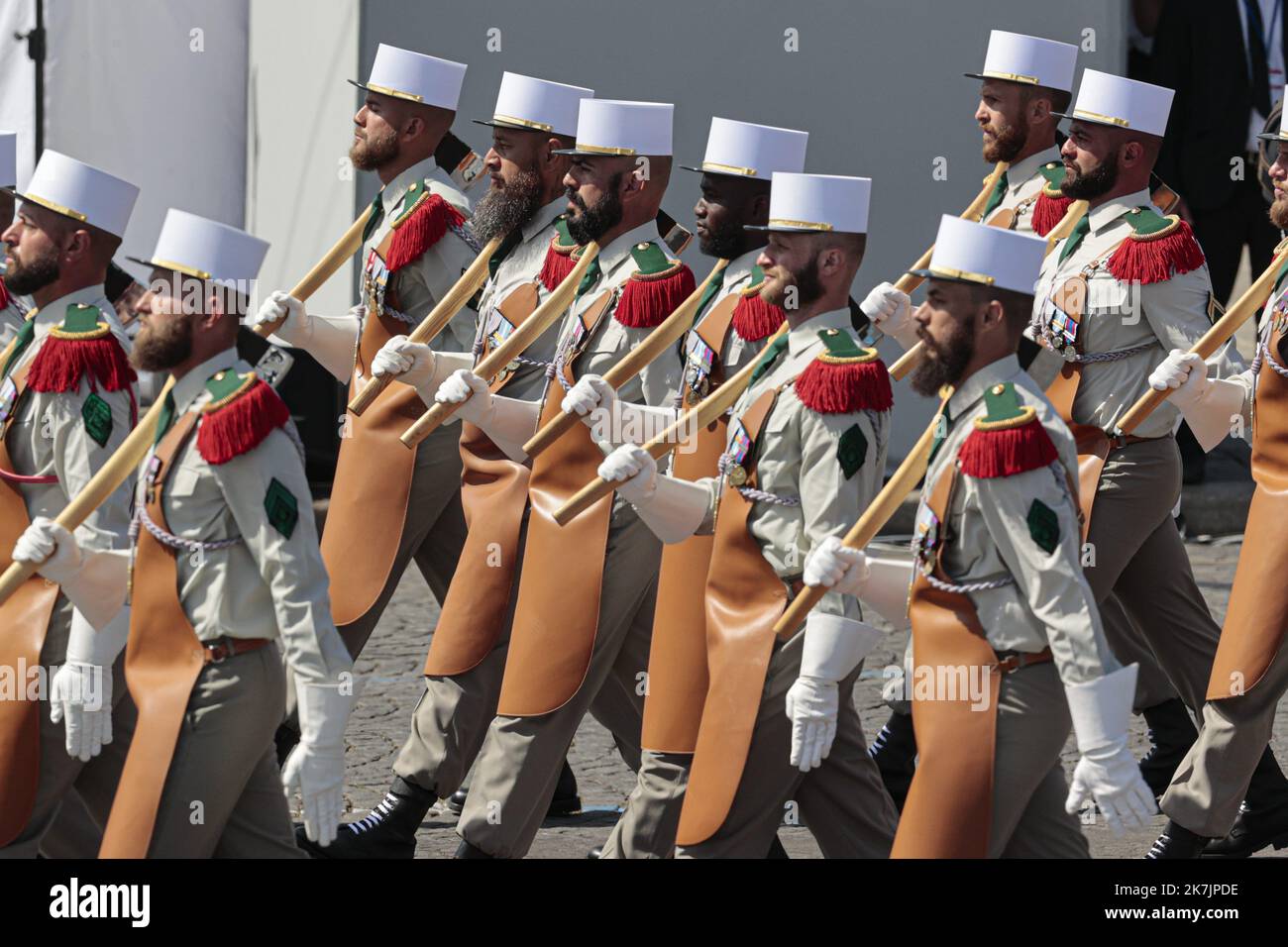 ©Sebastien Muylaert/MAXPPP - Paris 14/07/2022 Illustration de la legion ...
