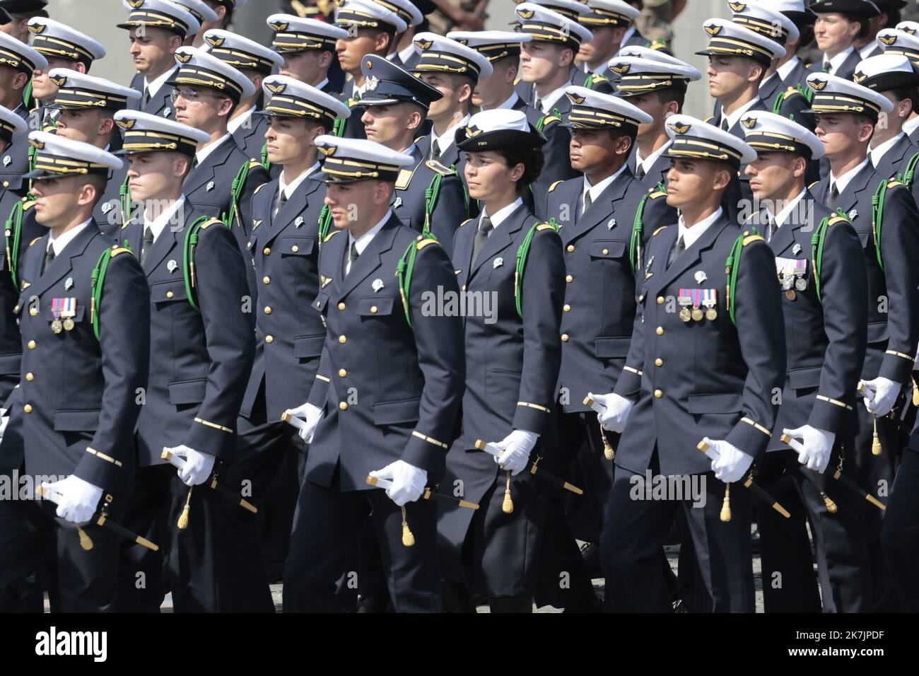 ©Sebastien Muylaert/MAXPPP - Paris 14/07/2022 Illustration troupes a ...