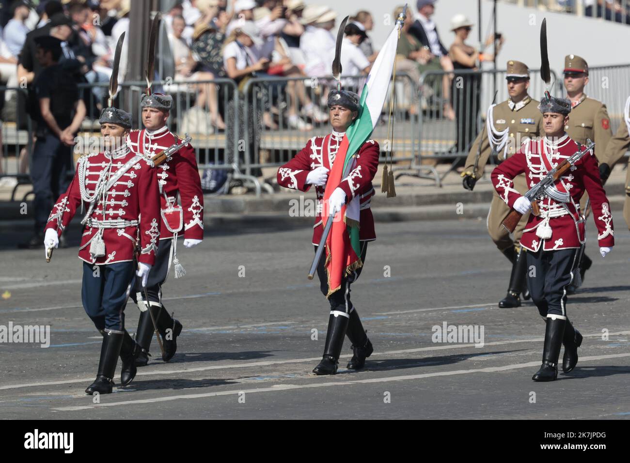 ©Sebastien Muylaert/MAXPPP - Paris 14/07/2022 Illustration des troupes ...