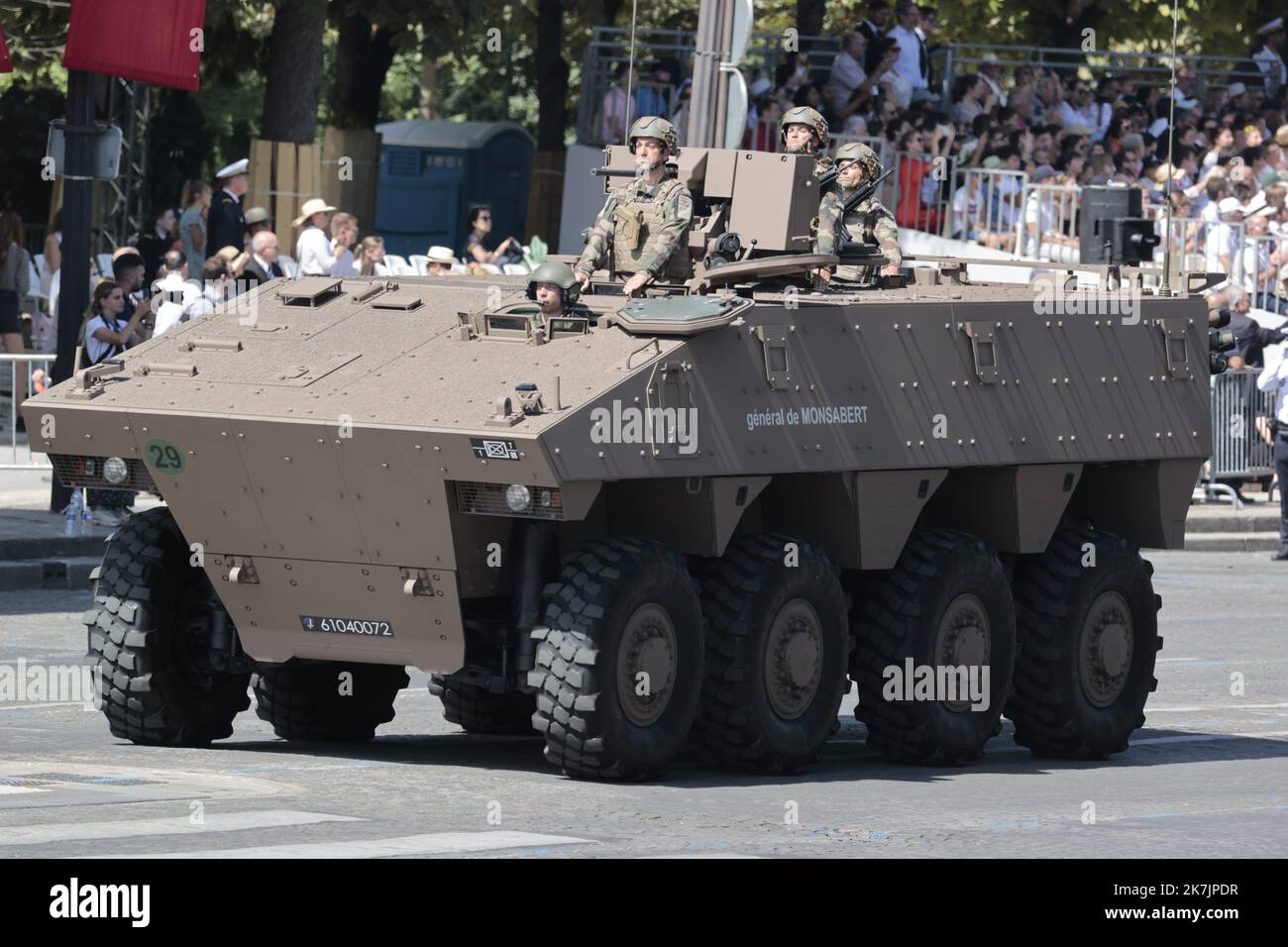 ©Sebastien Muylaert/MAXPPP - Paris 14/07/2022 Illustration troupes ...