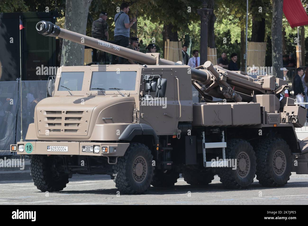 ©Sebastien Muylaert/MAXPPP - Paris 14/07/2022 Illustration du canon ...