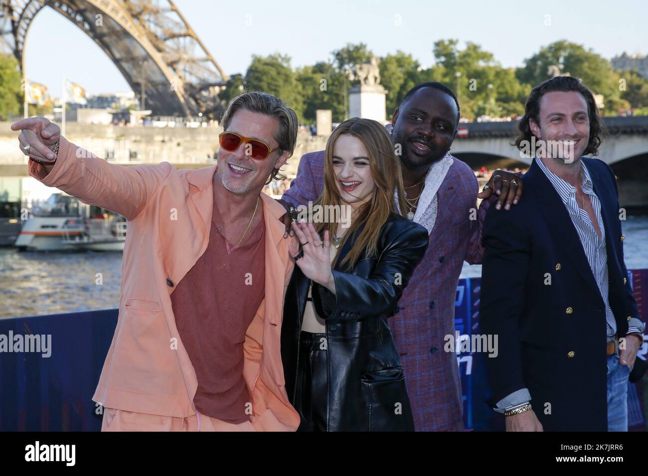 ©Sebastien Muylaert/MAXPPP - Paris 16/07/2022 Brad Pitt, Joey King ...
