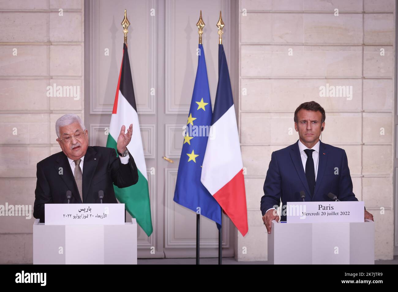 ©PHOTOPQR/LE PARISIEN/Fred Dugit ; Paris ; 20/07/2022 ; Poltique Paris ...