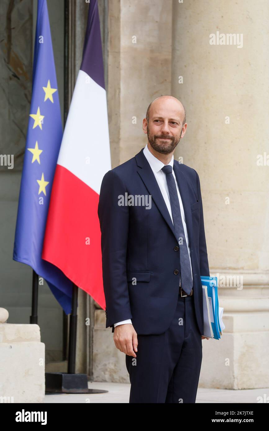 ©Thomas Padilla/MAXPPP - 20/07/2022 ; Paris, France ; SORTIE DU CONSEIL DES MINISTRES AU PALAIS ...