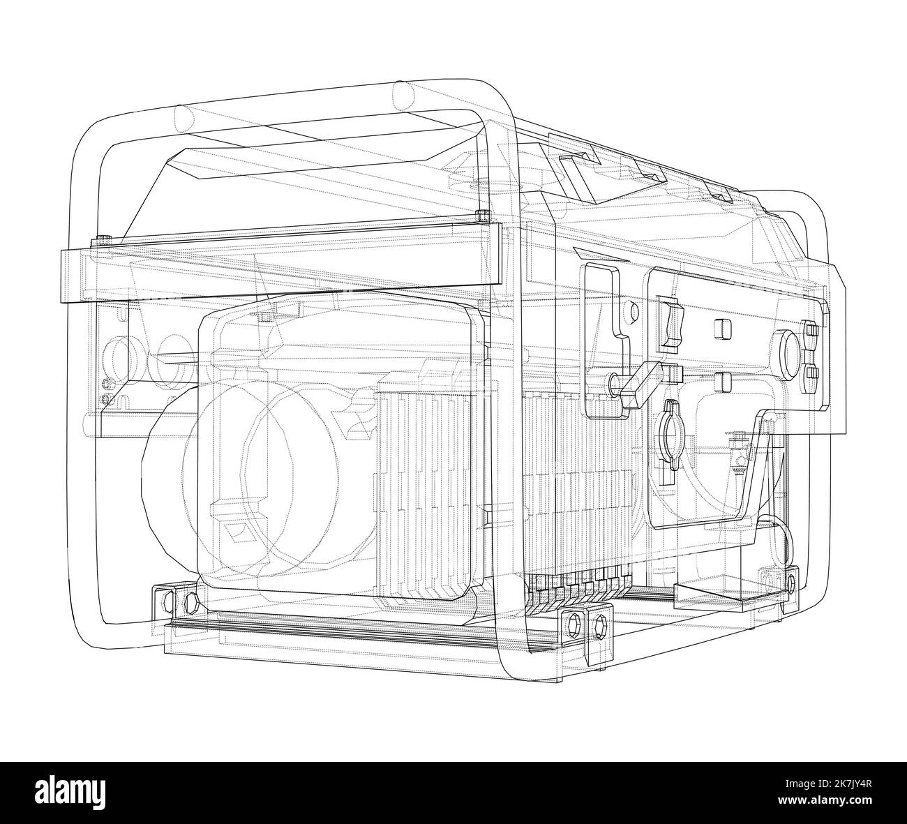 Portable Electro Generator. Vector Stock Vector Image & Art - Alamy