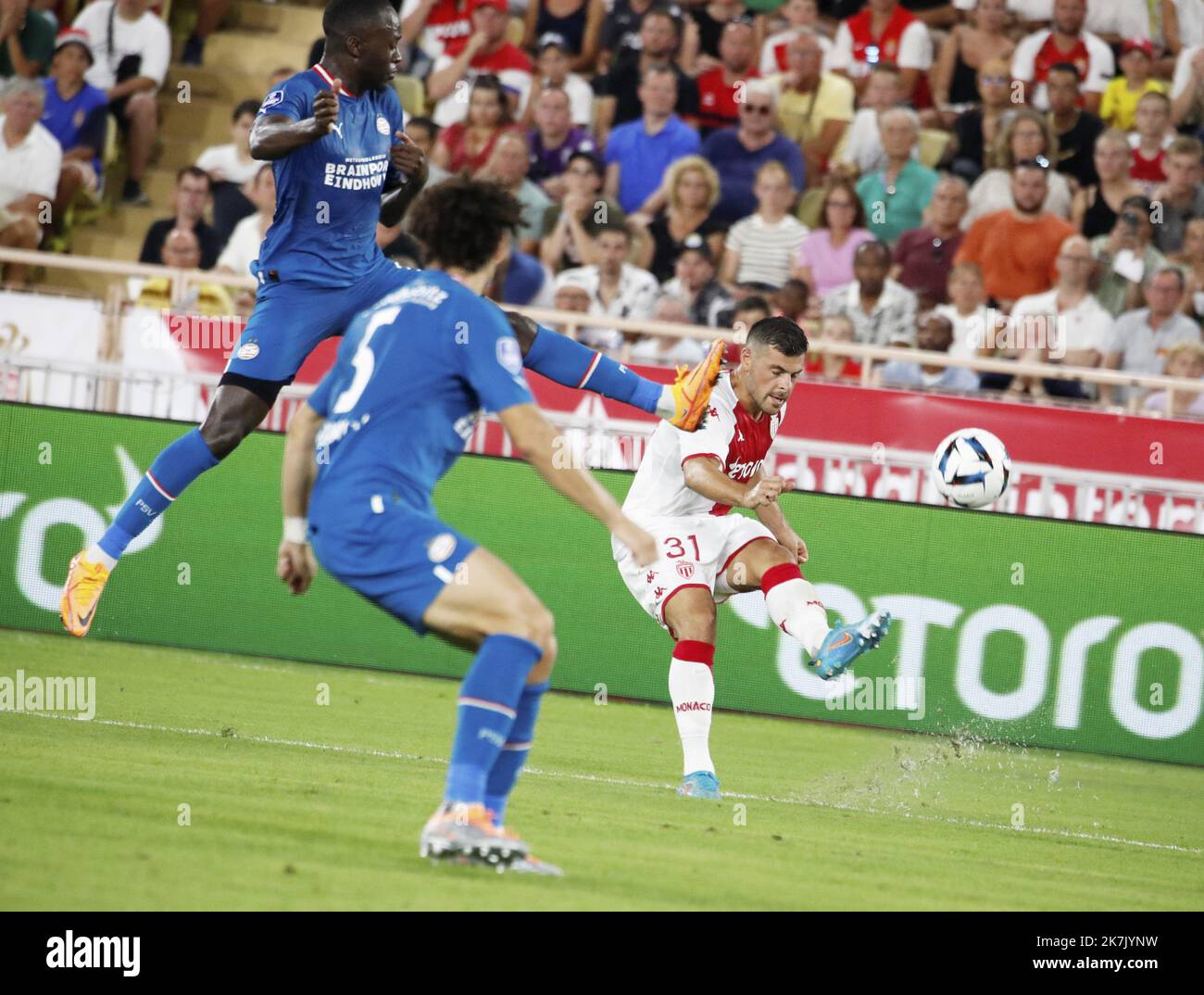 ©PHOTOPQR/NICE MATIN/Dylan Meiffret ; Monaco ; 02/08/2022 ; Match de ...