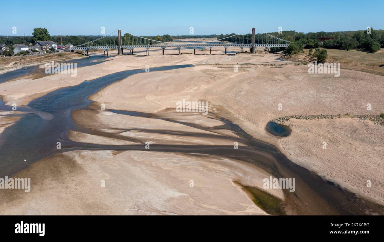 ©PHOTOPQR/OUEST FRANCE/Franck Dubray ; Varades ; 08/08/2022 ; Le niveau ...