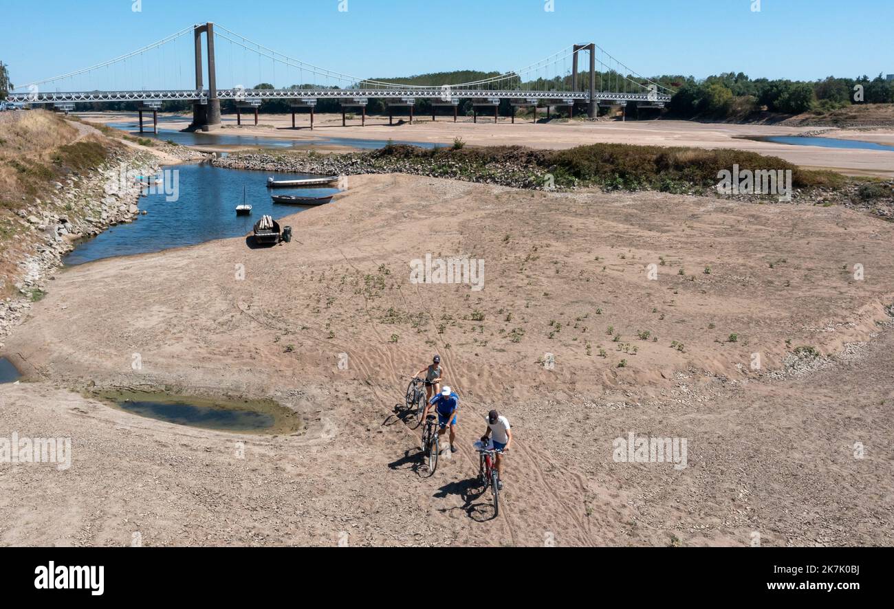 ©PHOTOPQR/OUEST FRANCE/Franck Dubray ; Varades ; 08/08/2022 ; Le niveau ...