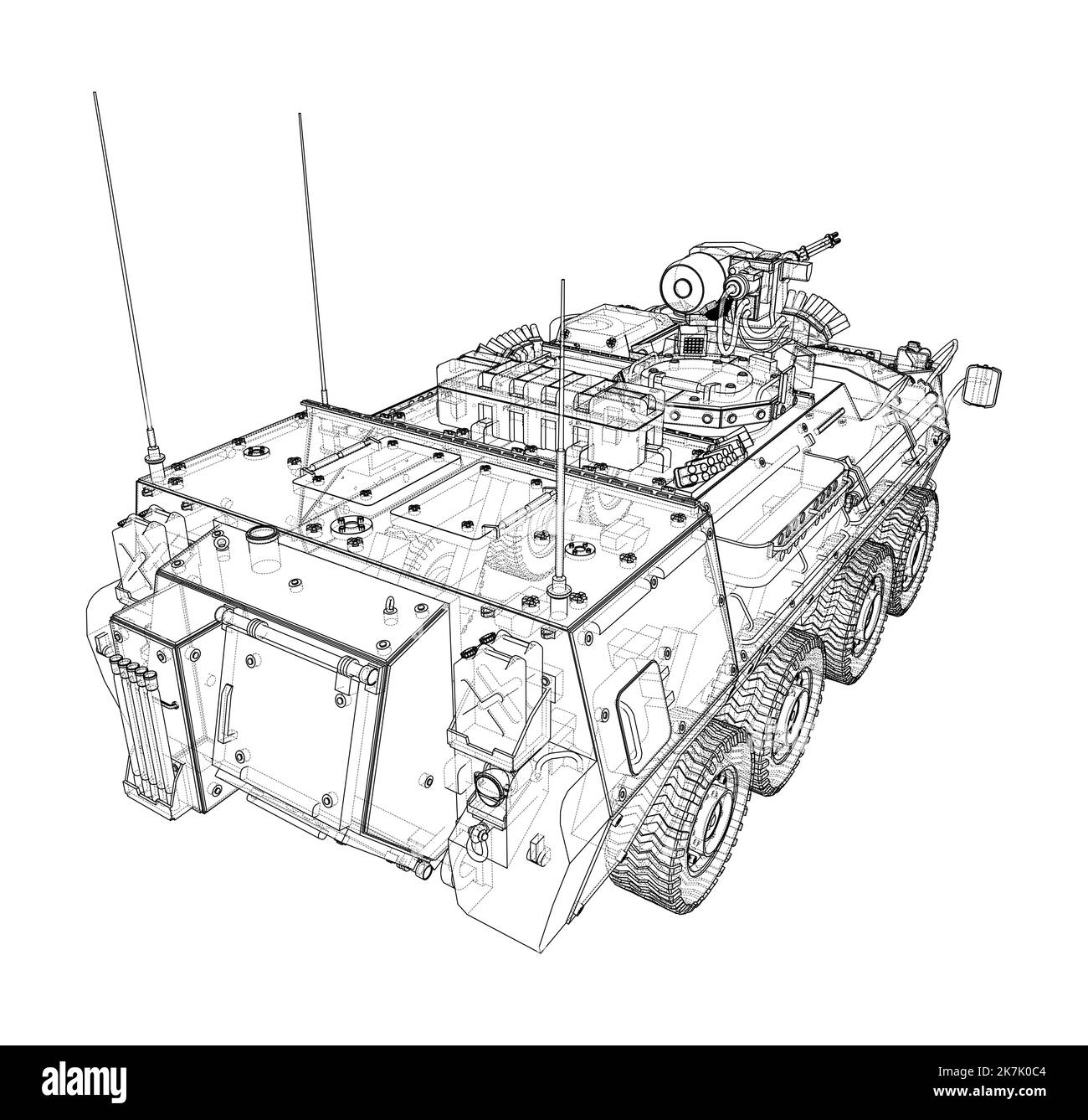 Armored personnel carrier. Vector Stock Vector Image & Art - Alamy